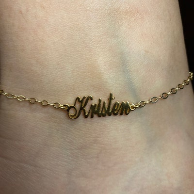 Personalized Name Bracelet or Anklet, Customized Name Bracelet/anklet ...