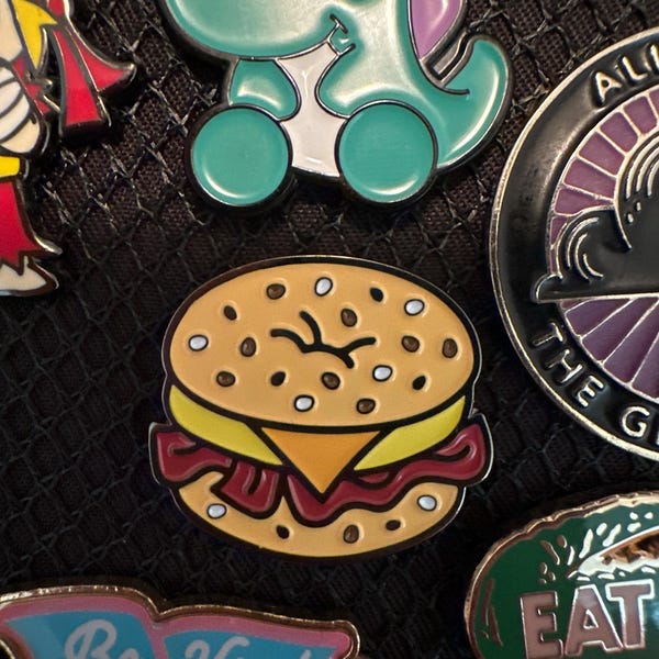 BEC Bacon Egg and Cheese Enamel Pin - Etsy