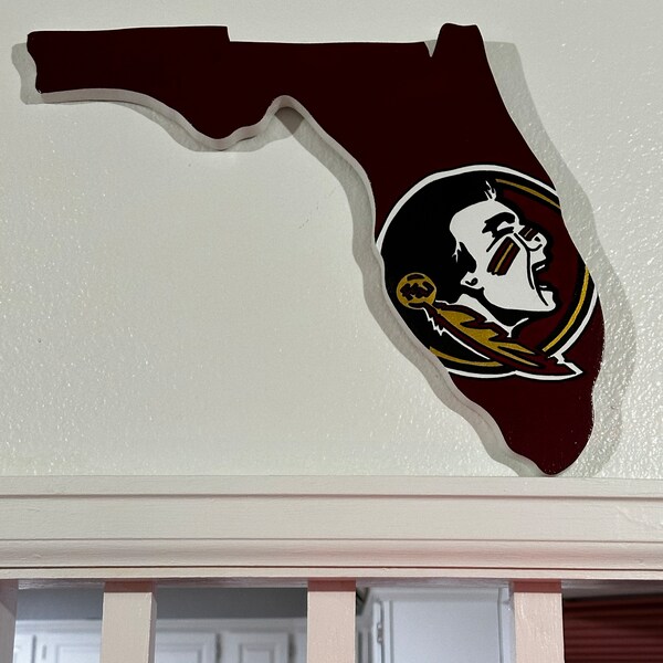 LSU Hand Painted Wooden Sign, Cut Into the Shape of Louisiana. - Etsy