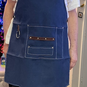 Canvas Workshop Apron With Pockets, Custom Gift for Him, Personalized ...
