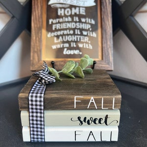 MINI Fall Sweet Fall Book Stack Autumn Farmhouse Books - Etsy
