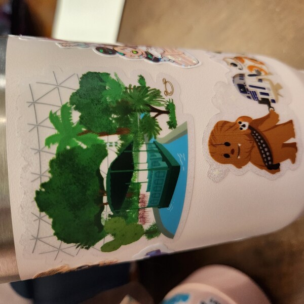 Millennium Falcon Holographic Sticker, Star Wars Galaxy's Edge Water ...