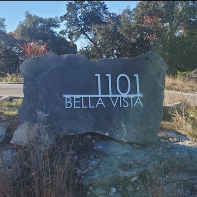 Cursive House Numbers Home Address Sign Street Sign - Etsy