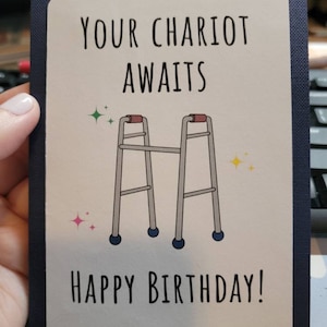 Printable Birthday Card, Funny Birthday Card, Digital Download, Old ...