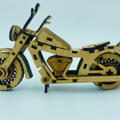 Motorcycle SVG Laser Cut File, 3d Ready-made Projects for Laser Cutting ...