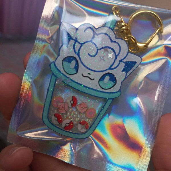 Glow-in-the-dark Resin Keychain - Etsy