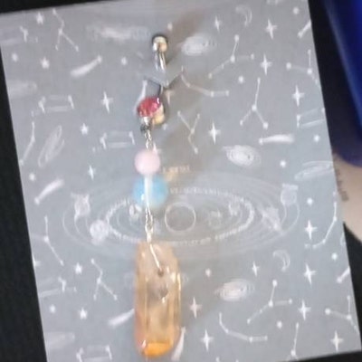 Crystal Belly Rings, Hippie Belly Button Rings, Choose Your Charm ...
