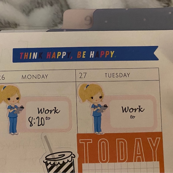 Nurse Work Stickers. Nursing Stickers. Functional Planner Stickers ...