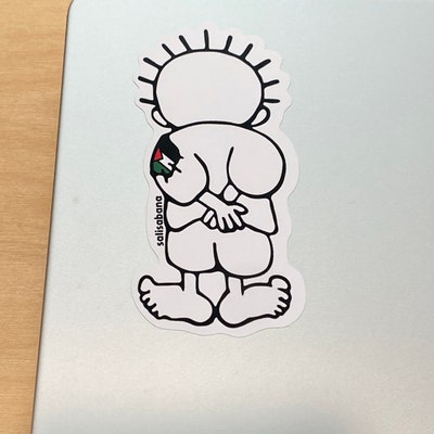 Arab Snowman Christmas Sticker Palestine Keffiyeh Snowman Laptop ...