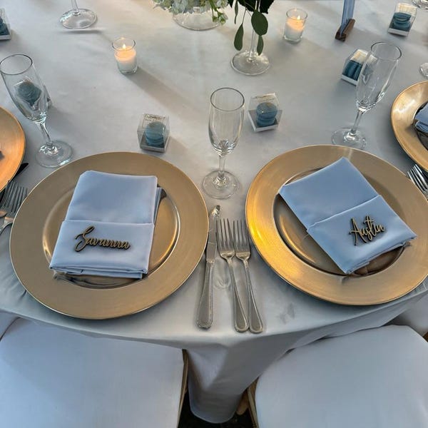 Modern Wedding Name Plate Setting Acrylic Wedding Name Place Card ...