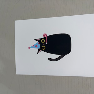 Black Cat Mother's Day Card Card From the Cat Mum Black Cat Card Nan ...