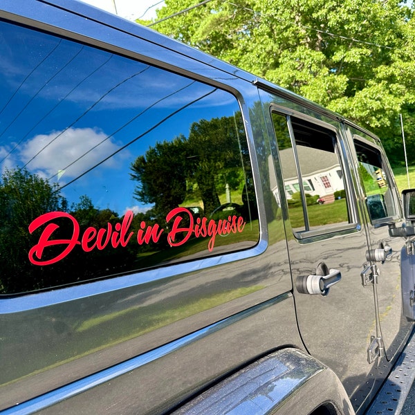 CUSTOM TEXT Script VERTICAL Windshield Vinyl Side Decal Sticker Car ...