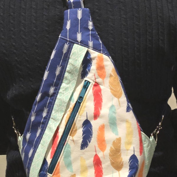 Finn Sling Bag SEWING PATTERN, Unisex Sling Bag Pattern, Mini Sling Bag ...