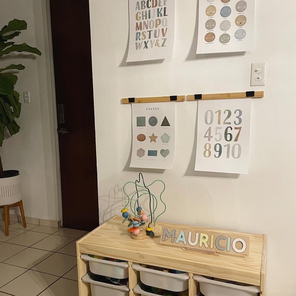 Set of Educational Posters, 8 Homeschool Prints, Montessori Classroom ...