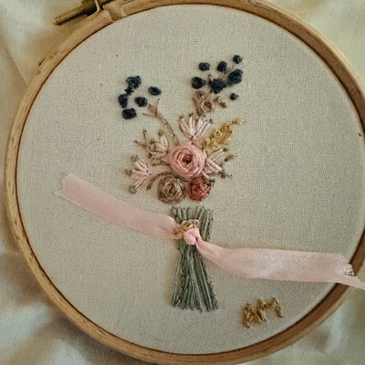 Beginner Embroidery PDF Pattern Rose Bouquet PDF - Etsy