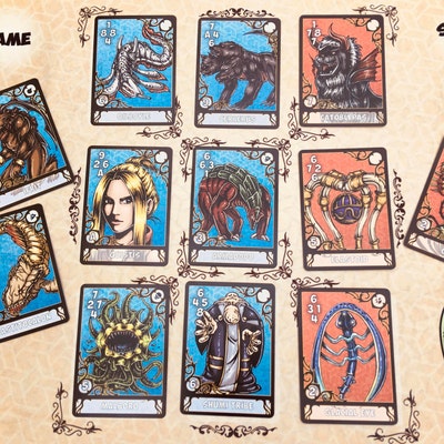 FFVIII Triple Triad Full Card Set - Etsy