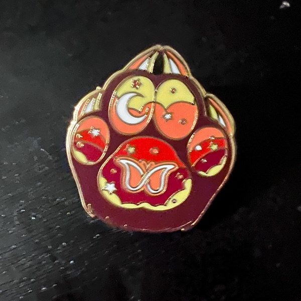 1 X 1 Pride Paw Hard Enamel Pin - Etsy