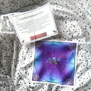 Moon Goddess Scrying Mat Dowsing Wiccan Magic Divination - Etsy