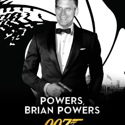 James Bond 007 Party Poster 007 Theme Decorations Custom Face Swap ...