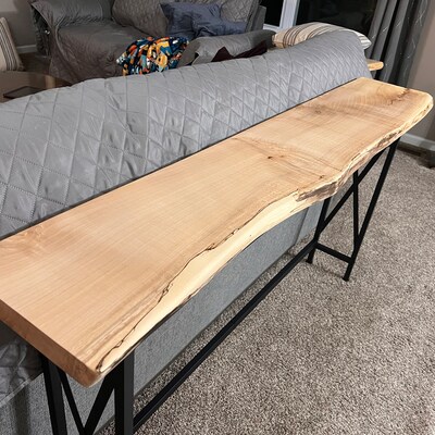 Spalted Maple Live Edge Lumber Slab Flame Pattern Table Decor Art ...