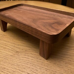 Black Walnut Wood Desk Organizer, Office Desk Accessories, Wood Docking ...