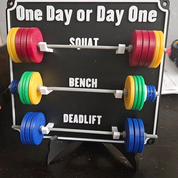 Weightlifting Personal Tracking Board, 5 Lifts, Show off Your Work on 5 ...