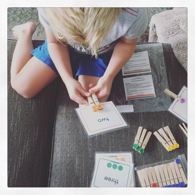 Math Pattern Cards With Linking Chains Printable Activities - Etsy