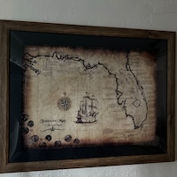 Shipwreck Map of the Gulf of Mexico Artwork 15 X 19, Shipwrecks ...