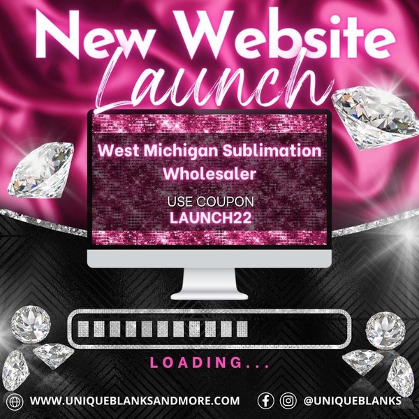 Website Launch Flyer, DIY Opening New Website Coming Soon Social Media ...