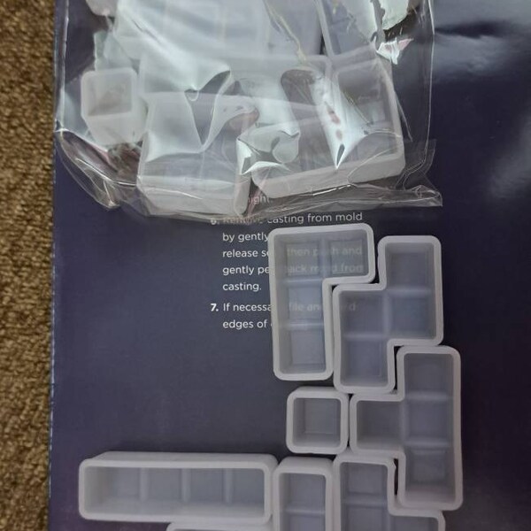 Creative Tetris Silicone Mold for Resin Craft-epoxy Resin Molds for ...