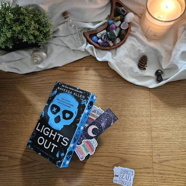 Lights Out by Vanessa Allen: Custom Sprayed Edges Dark Romance Book - Etsy