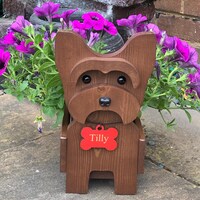 Yorkshire Terrier Pet Planter - Dog Planter - Birthday Gift - Garden ...