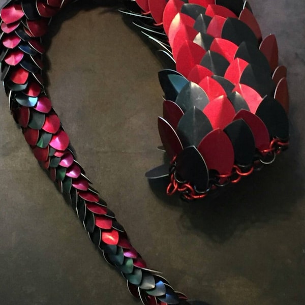 Large Scaled Dragon Tail, Costume Tail, Dragon Costume, Colorfull ...