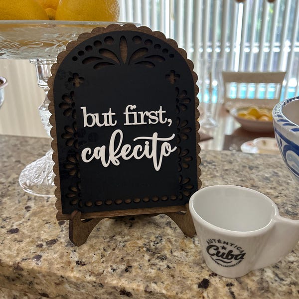 Cafecito Wood Sign - Etsy
