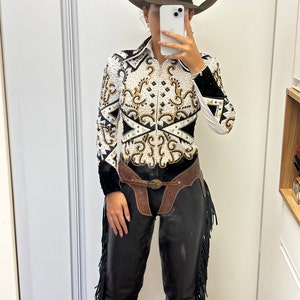 Western Dark Green Show Shirt for Rodeo Queen Dress Horse Riding ...