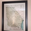 GEORGIA MAP PRINT, Vintage Map of Georgia, Old Map Print, Vintage Wall ...