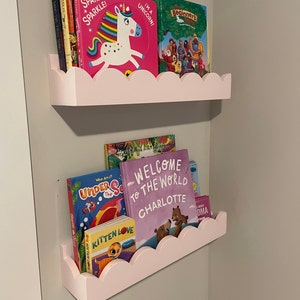 Pink Floating Shelf Multiple Sizes Nursery Decor Girls Bedroom Pink ...