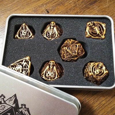 Swan Dnd Dice Set 7-piece Resin Dice Black Bird Dungeons and Dragons ...