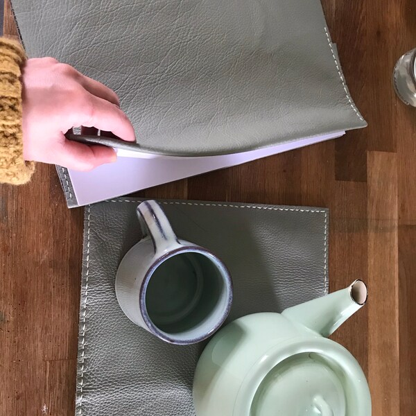 Small Leather Book Cover - Etsy