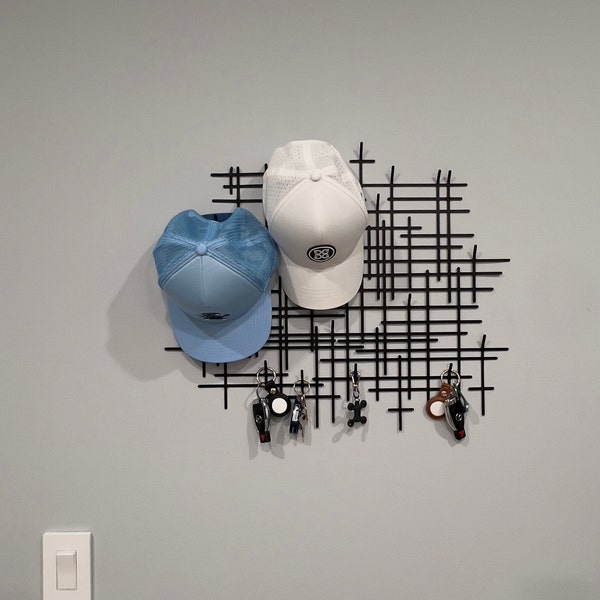 Metal Wall Coat Rack, Abstract Metal Wall Decor,entryway Metal ...