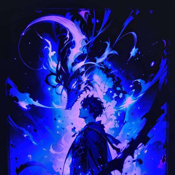 Kaiju No.8 Light Box / RGB LED Frame / Kaiju Led Art, Anime Led Light ...