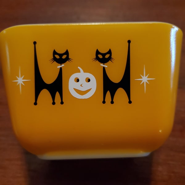 Atomic Cat Halloween Decal - Decal Only - Bowl Not Included - Etsy