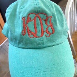 Ladies' Monogram Baseball Cap Custom Color Hat and Embroidery. - Etsy