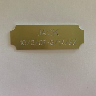 1x3 Custom Engraved Aluminum Name Plate/plaque Award Art-trophies-gift ...