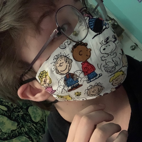 Peanuts Packed Characters Cotton Fabric - Etsy