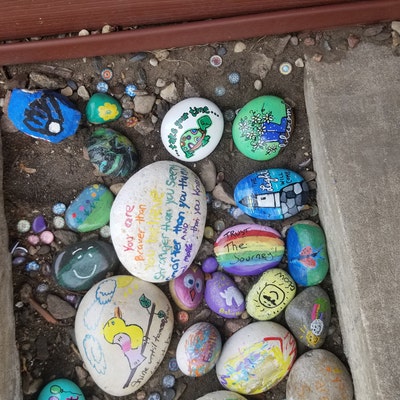 Suicide Awareness Painted Rocks, Mental Health Rocks, Encouraging Gifts ...