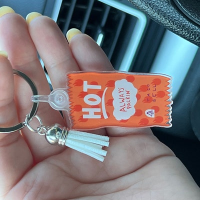 Taco Bell Hot Sauce Packet Keychain - Etsy