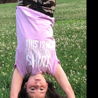 This is My Handstand Shirt Girls' Fitted T-shirt or Youth Regular Fit T ...