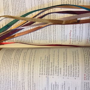 SUNSET Bible Bookmark Ribbons/ Multi Ribbon Bookmark/ Bible - Etsy