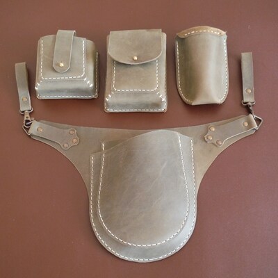 Tool Belt Pattern Leather DIY Pdf Download Hip Bag Video Tutorial - Etsy